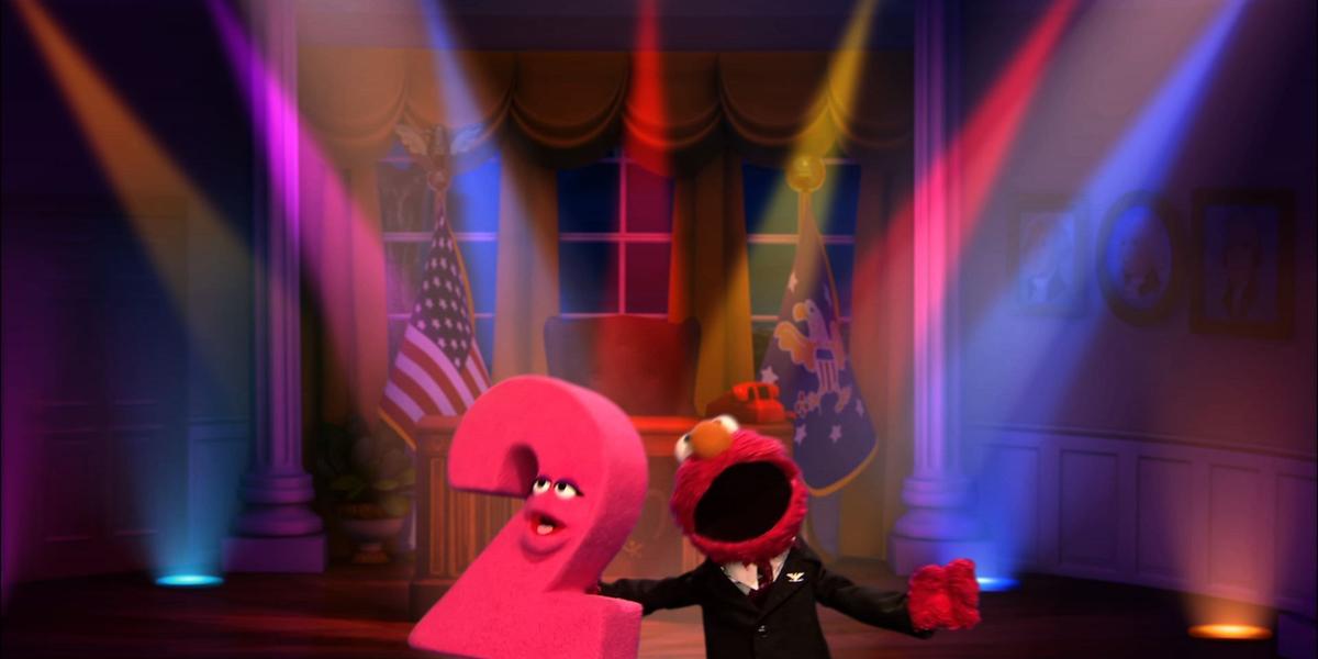 Elmo fait son spectacle, S1:E9 : Le président Elmo monte sur scène | TFO